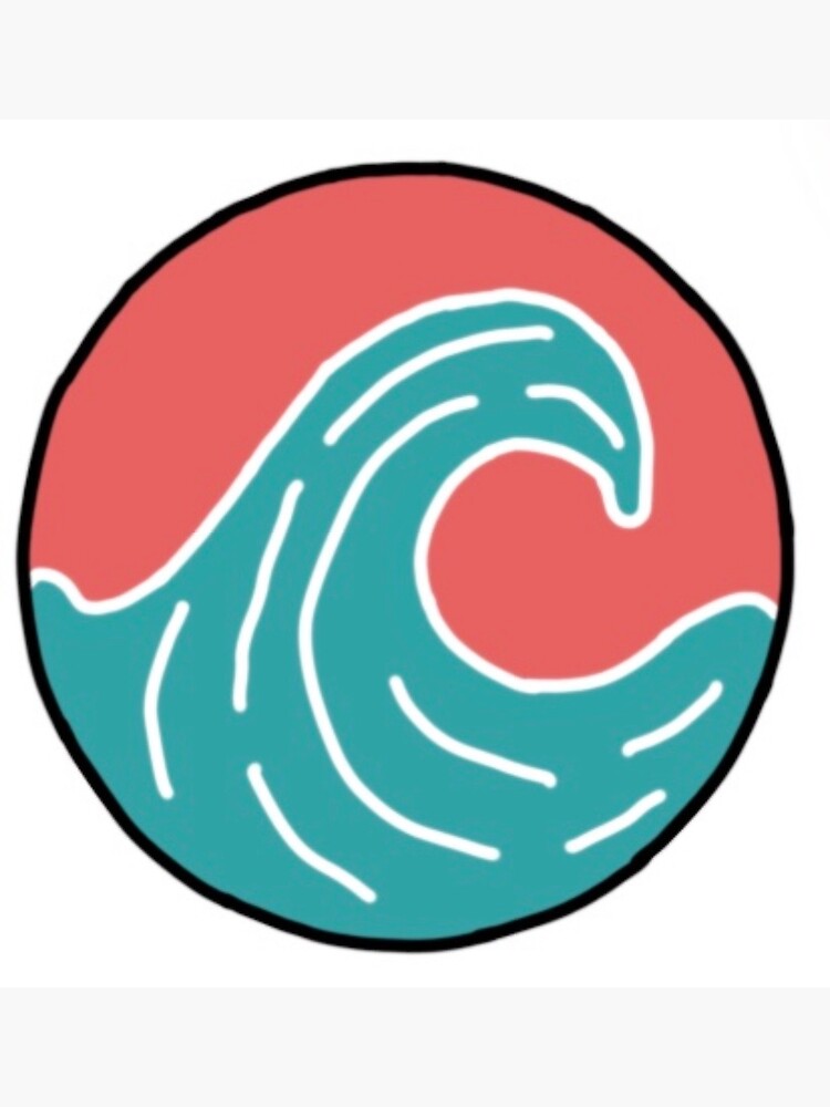 "wavy" Sticker by alexisthang | Redbubble