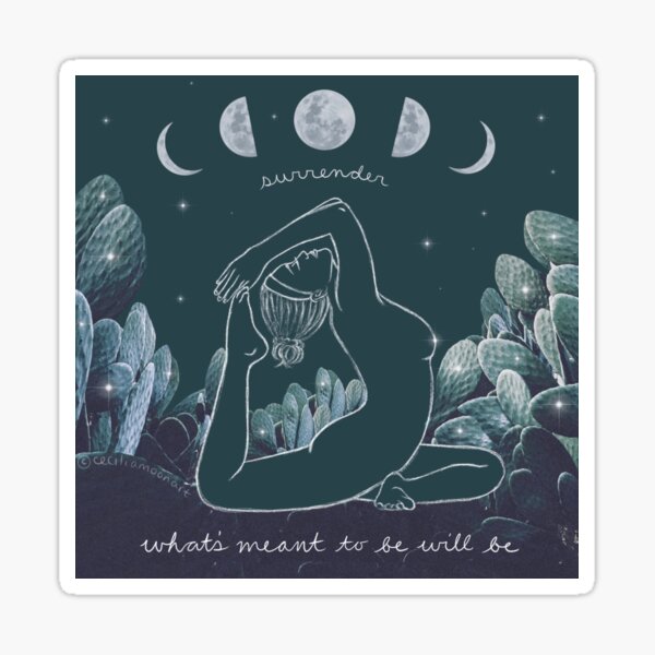 "Surrender" Sticker by ceciliamoonart | Redbubble