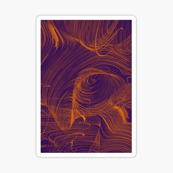 "Wavy color line abstract vector background" Sticker for Sale by ...