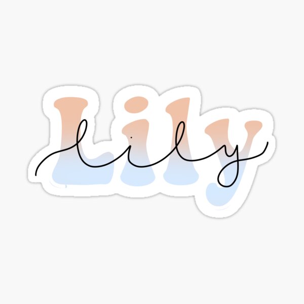 "Lily custom" Sticker by chloemadesigns | Redbubble