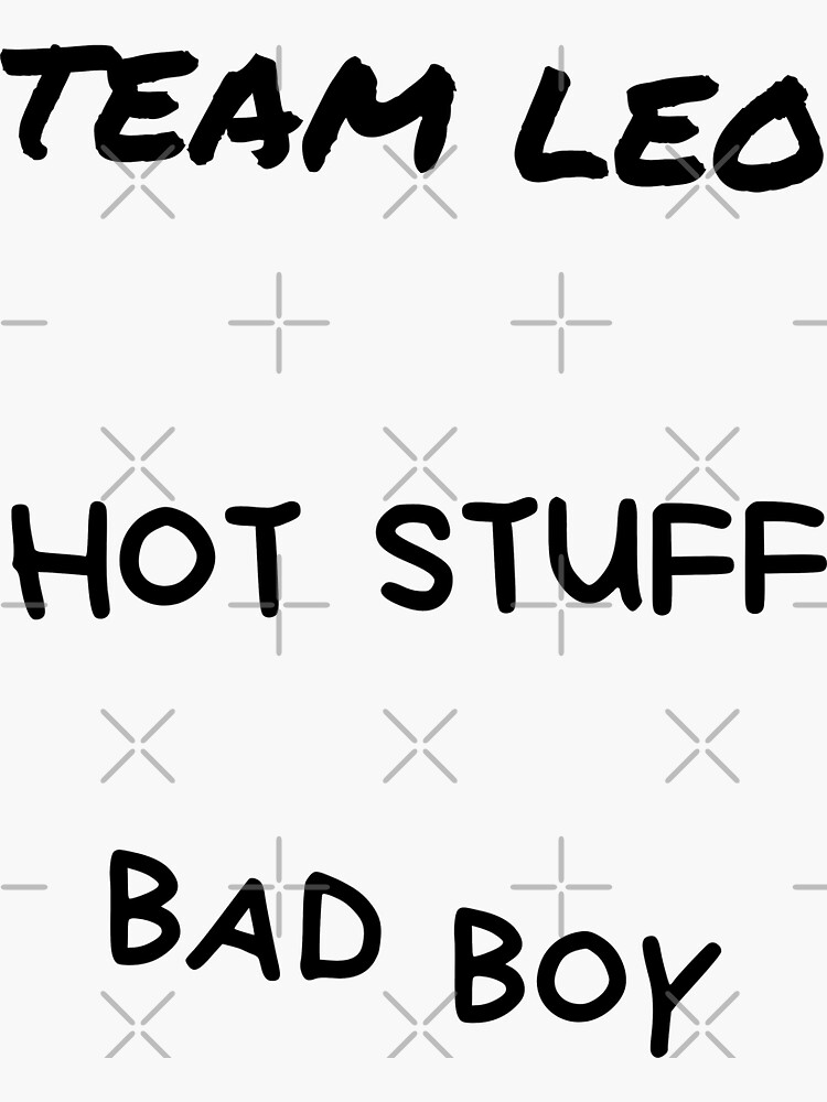 "TEAM LEO" Sticker by DragonJake | Redbubble