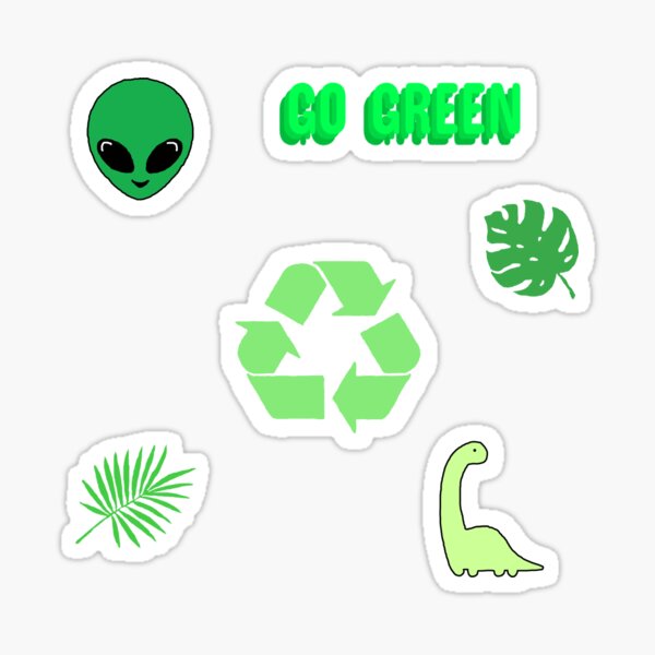 "Green Sticker Pack" Sticker for Sale by ivyscott | Redbubble