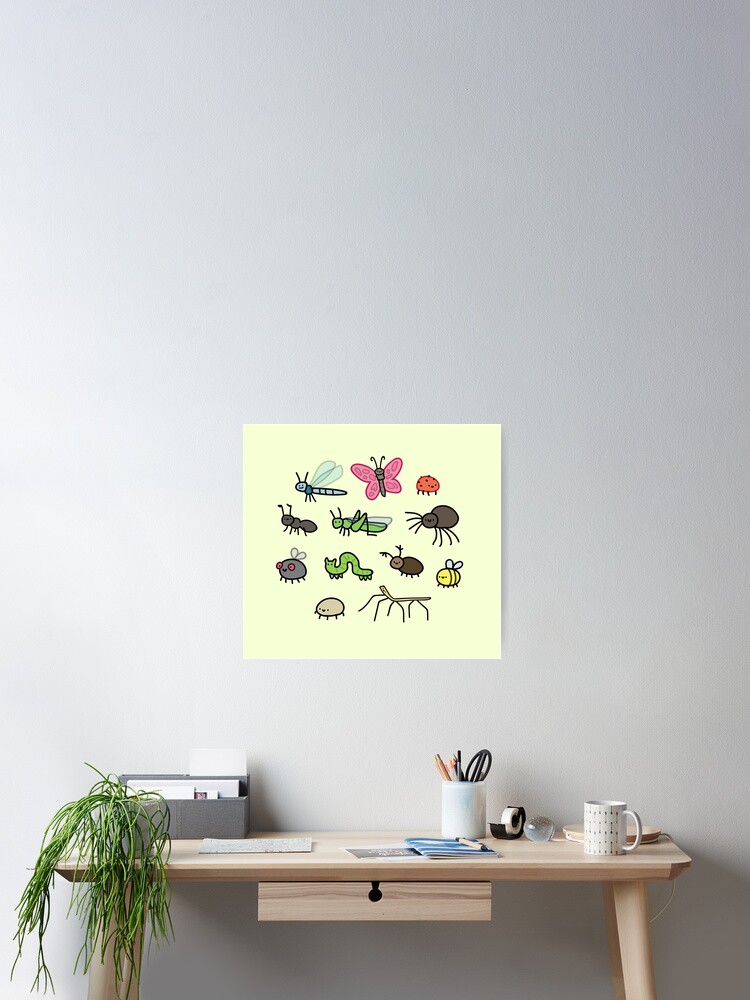 "bug friends" Poster for Sale by TeaBag114 | Redbubble