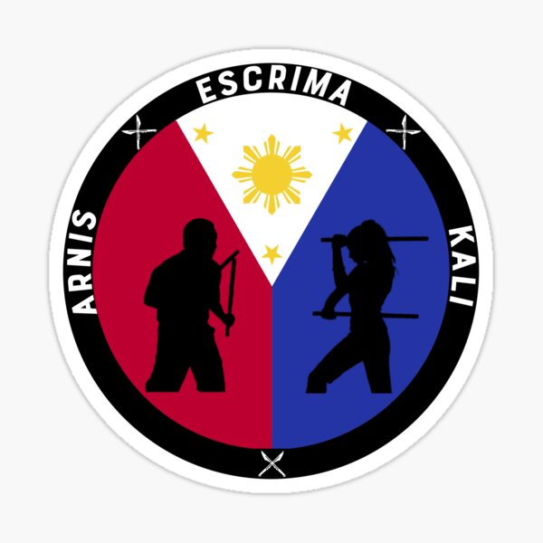 "Arnis Kali Eskrima FMA Sparring with Escrima Sticks Filipino" Sticker ...