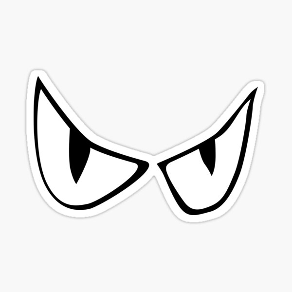 "Cheeky Devil Eyes" Sticker for Sale by ArtursDesign | Redbubble