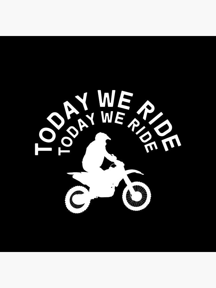 "Today we ride motocross" Sticker for Sale by JakART | Redbubble