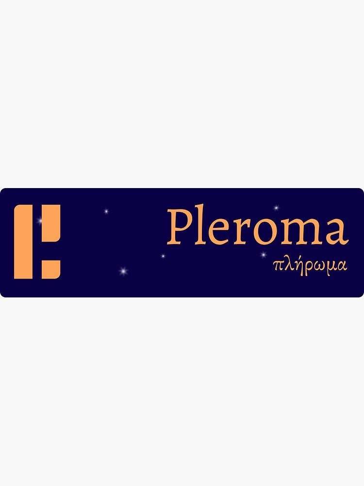 "Pleroma logo with text" Sticker for Sale by quinnhempstead | Redbubble