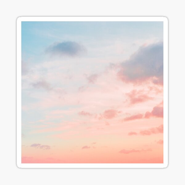 "Aesthetic Sunset Clouds" Sticker by MaryMay3011 | Redbubble