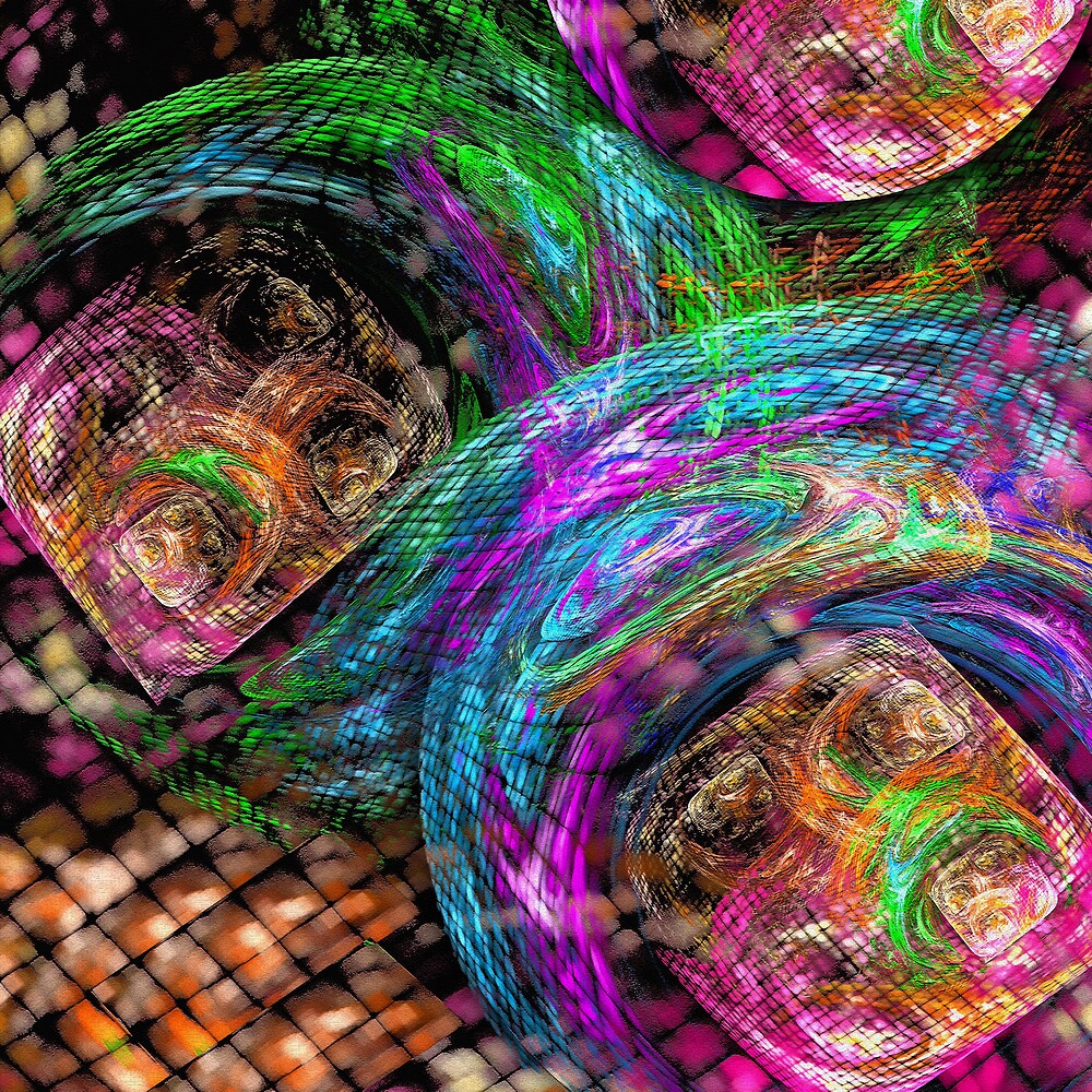 "Fractal Chaos, modern abstract art" by walstraasart | Redbubble