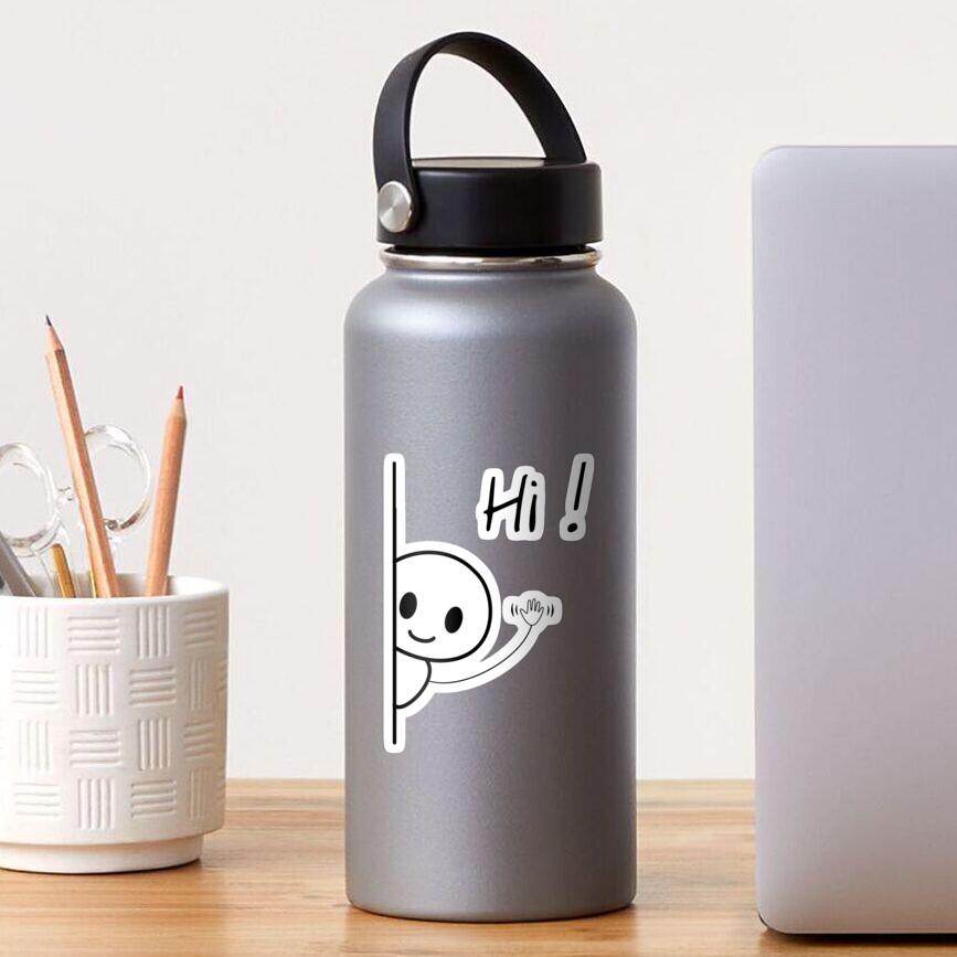 "Funny stick figure hiding" Sticker for Sale by Hussam-001 | Redbubble