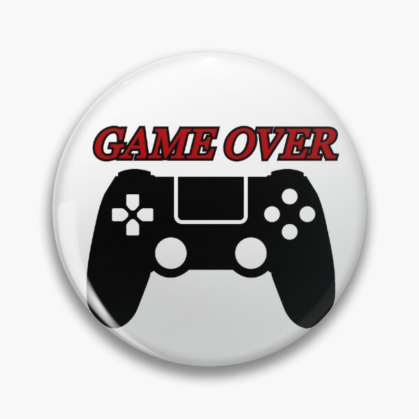 Game Over Pins and Buttons | Redbubble