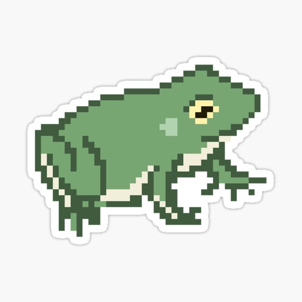 "Frog sprite" Sticker for Sale by beadfrog | Redbubble