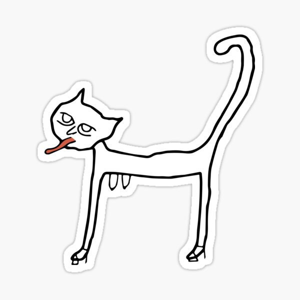 "Space Cowboy - Gonzo the Cat" Sticker by laser-pony | Redbubble