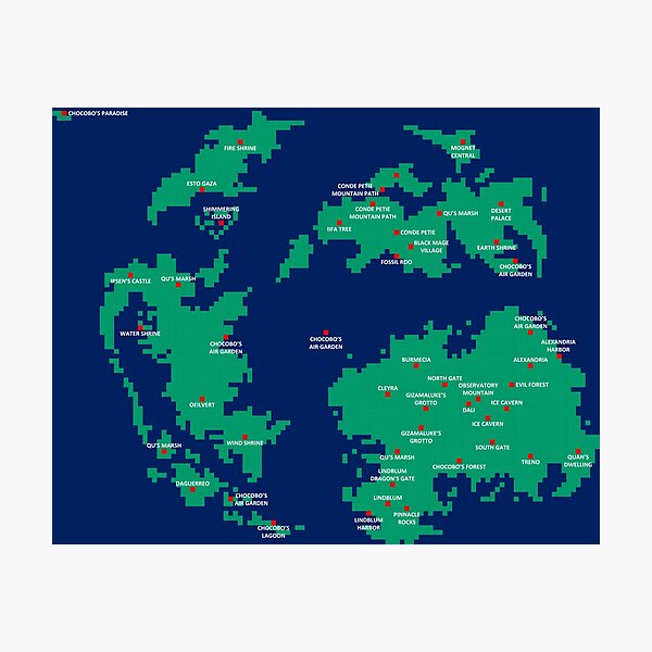 Final Fantasy 9 World Map - United States Map