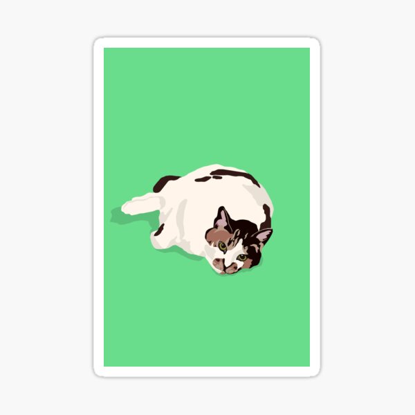 "Ted the Cat" Sticker for Sale by EmilysBooth | Redbubble