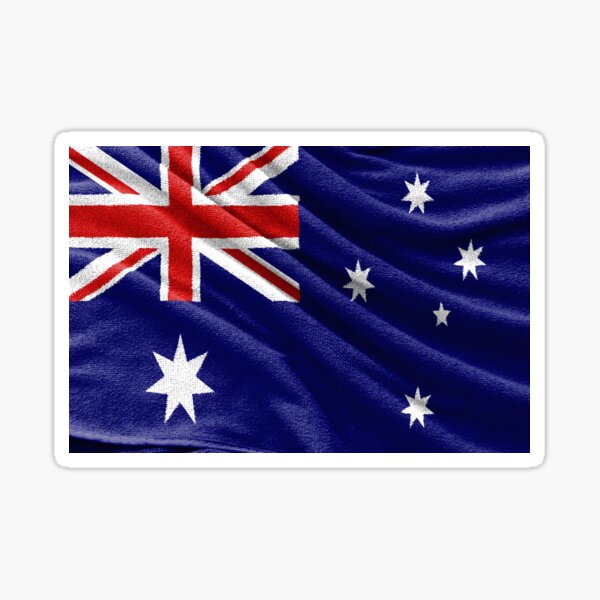 "Australian Flag" Sticker for Sale by neteor | Redbubble