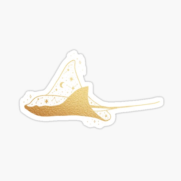 "Manta Rochen Gold " Sticker von pinapurri | Redbubble
