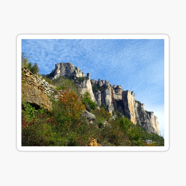 "Cliffs at Gorges du Tarn" Sticker for Sale by blossom | Redbubble