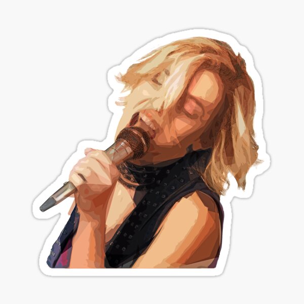 "Retro Woman Hipster Singer " Sticker by DigitalDesigns- | Redbubble