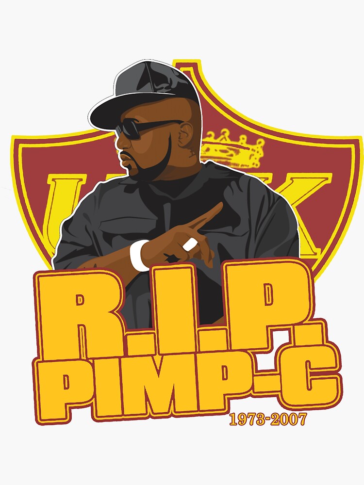 "R.I.P. Pimp-C UGK Superstar Rapper" Sticker for Sale by ninja-ID ...