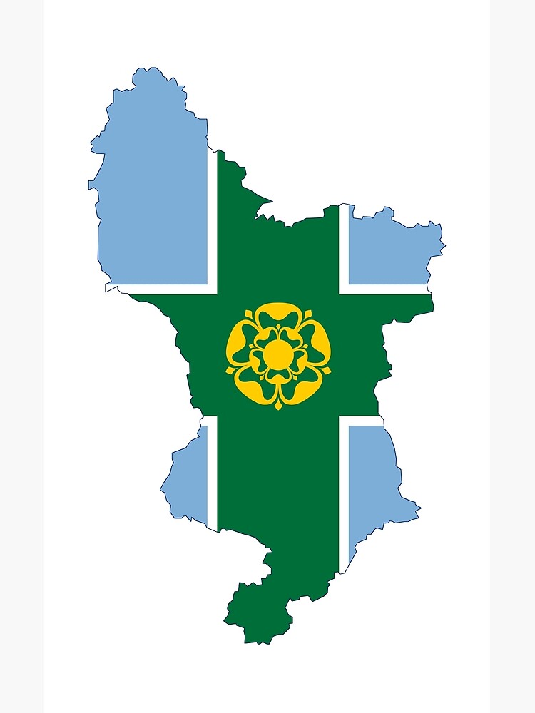 "Derbyshire Flag" Art Print for Sale by stanage | Redbubble