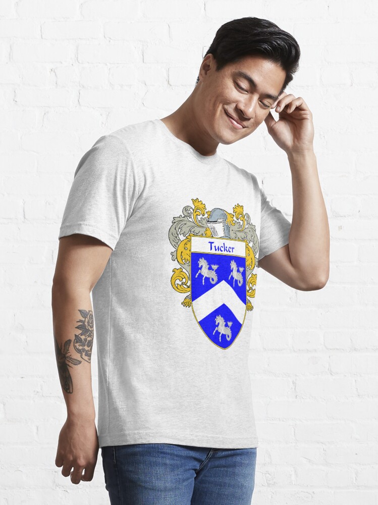 "Tucker Coat of Arms / Tucker Family Crest" Essential T-Shirt for Sale ...