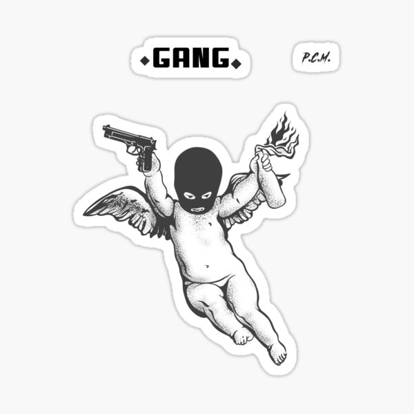 "GANG" Sticker for Sale by mirelbussines | Redbubble