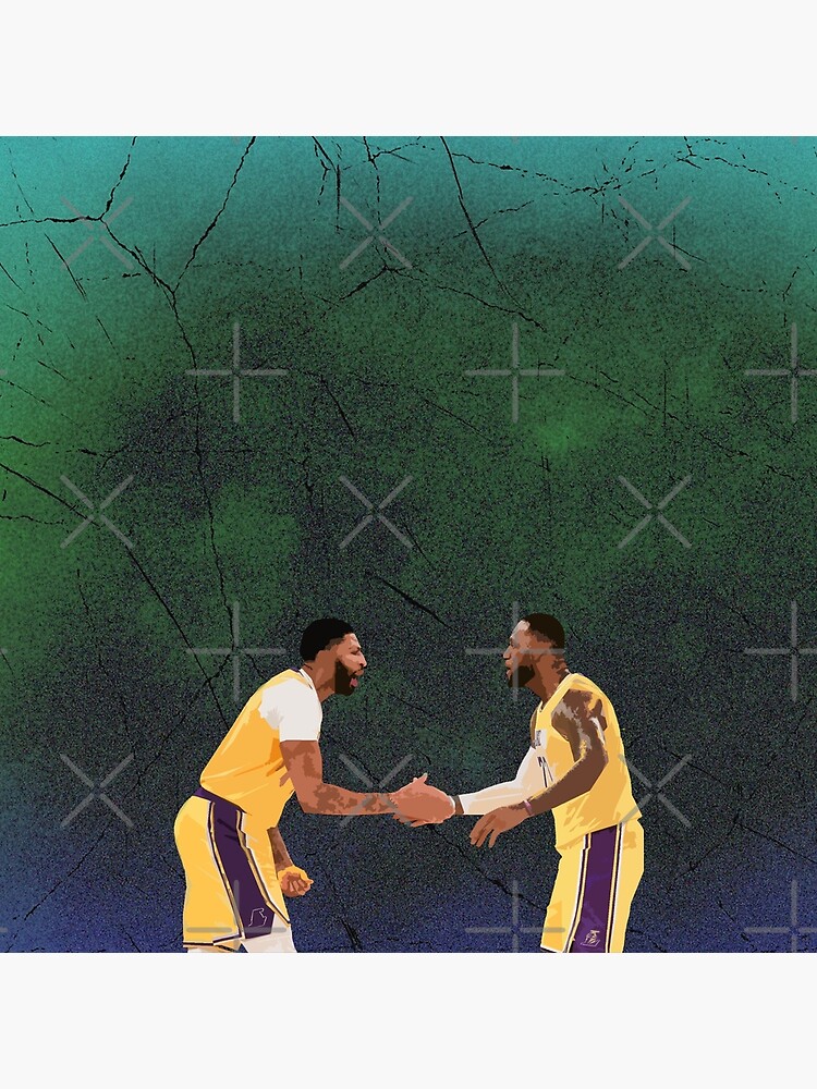 "Lakers Duo - Bron & AD" Poster by AYA-Design | Redbubble