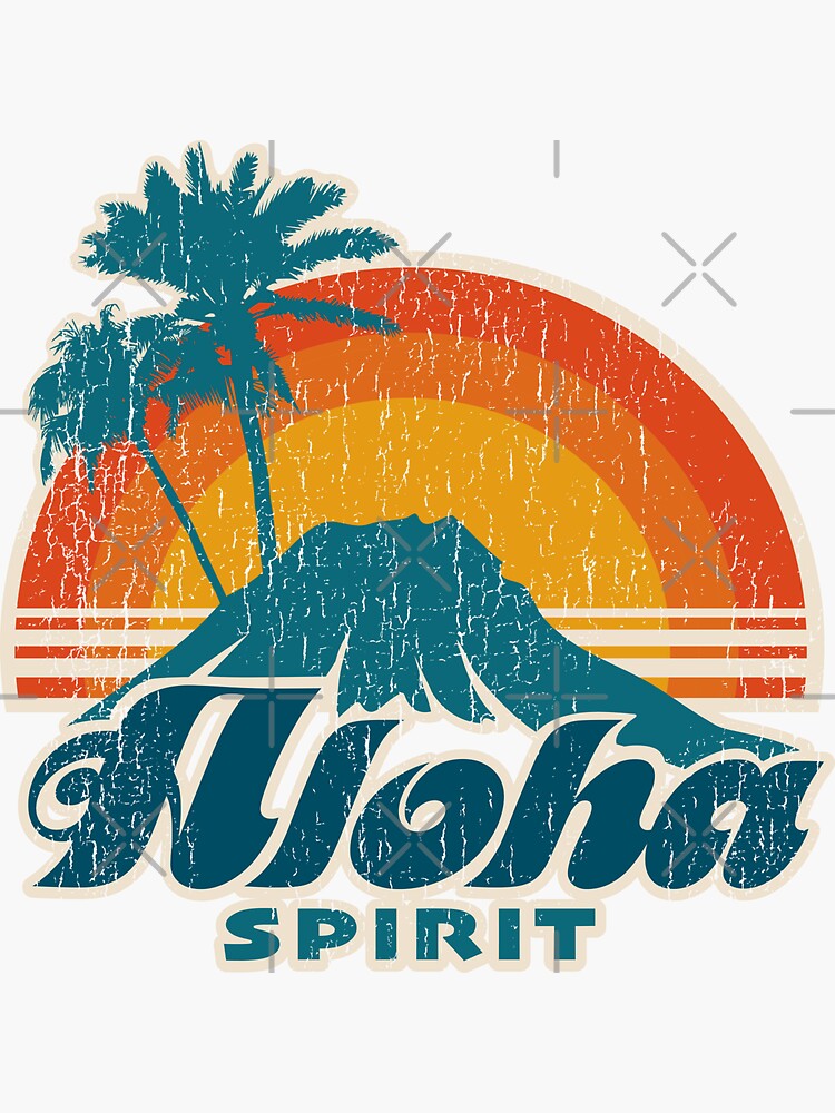 "Aloha Spirit of Hawaii " Sticker for Sale by BourbonMania | Redbubble