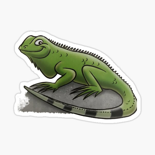 "Iguana lizard" Sticker for Sale by JDM20 | Redbubble
