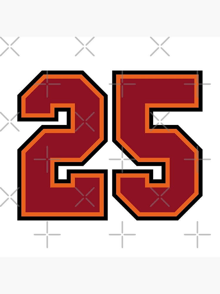 "Number 25 Sports Tampa Twenty-Five Jersey" Poster for Sale by ...