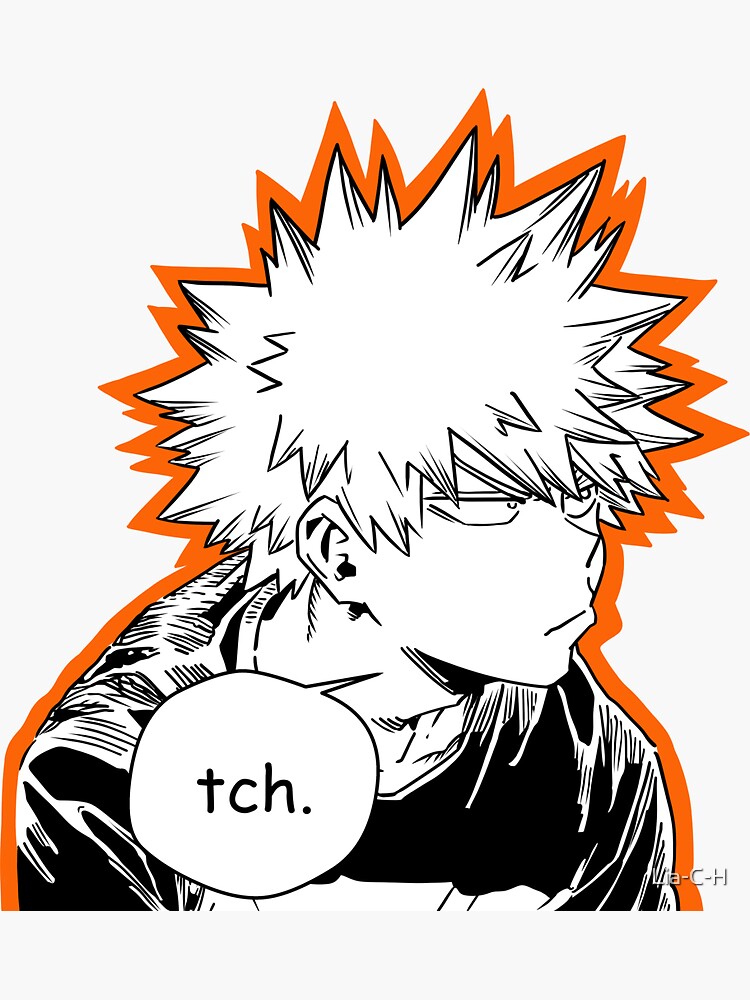 "Pouting Bakugou " Sticker for Sale by Lia-C-H | Redbubble