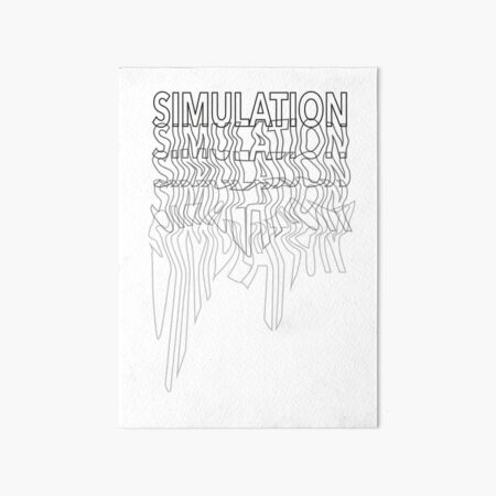 "Black and White simulation" Art Board Print by DanDobsonDesign | Redbubble