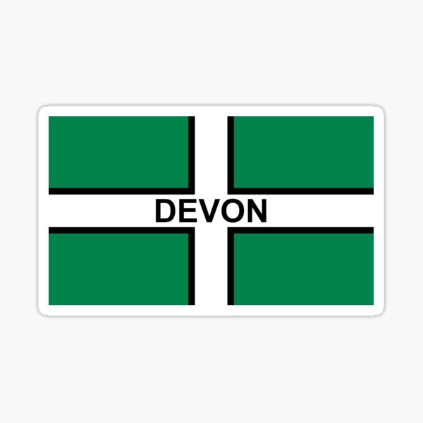 "Devon Flag" Sticker for Sale by stanage | Redbubble