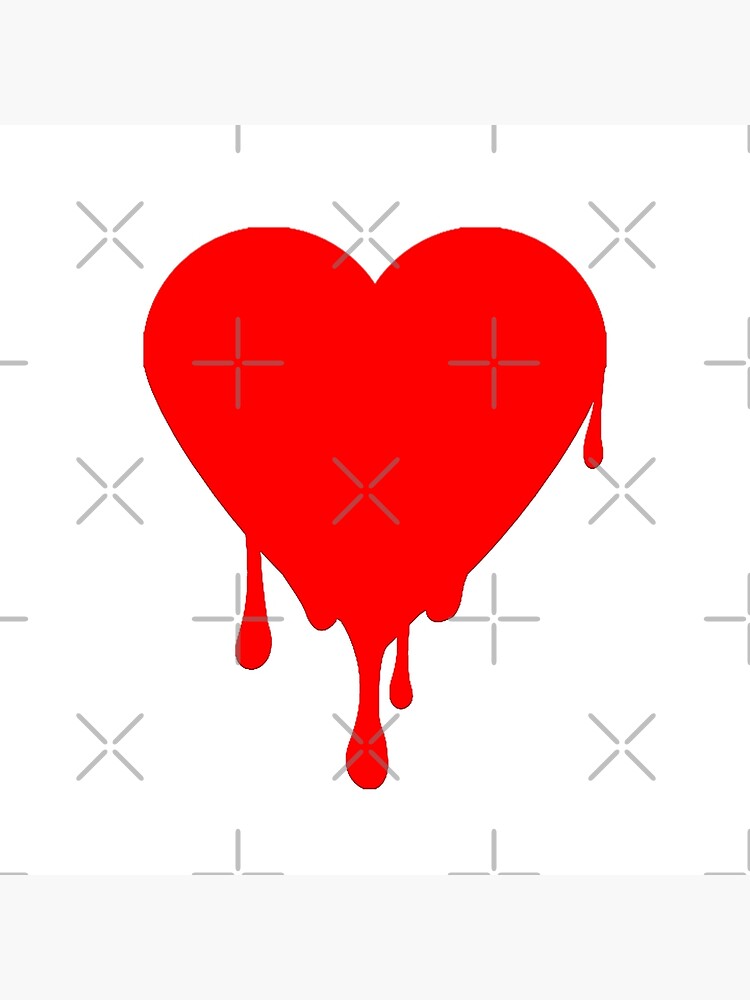 "Red heart dripping" Poster by jama777 | Redbubble