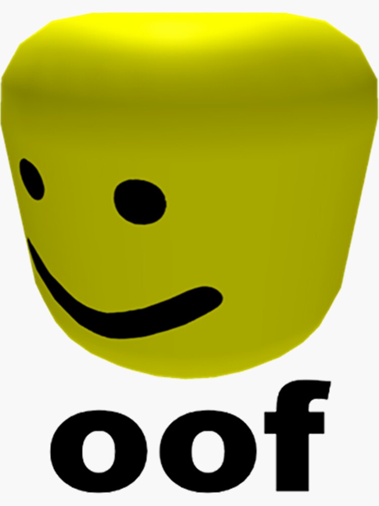 Pegatina «Roblox Oof Roblox» de Ludivinedupont | Redbubble