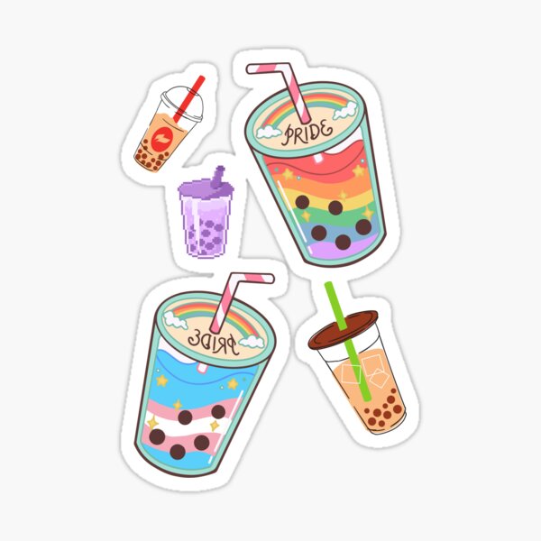 "GAY BOBA or...LGBTQ Bubble Tea" Sticker for Sale by SpicyCherrys ...