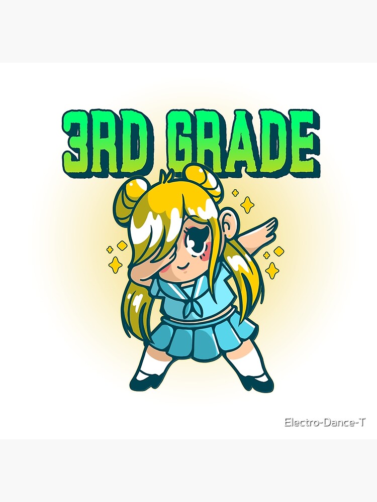 "3rd Grade, third grade back to school first day" Poster by Electro ...