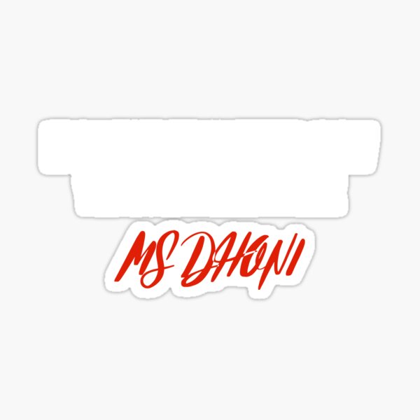 Ms Dhoni Stickers | Redbubble