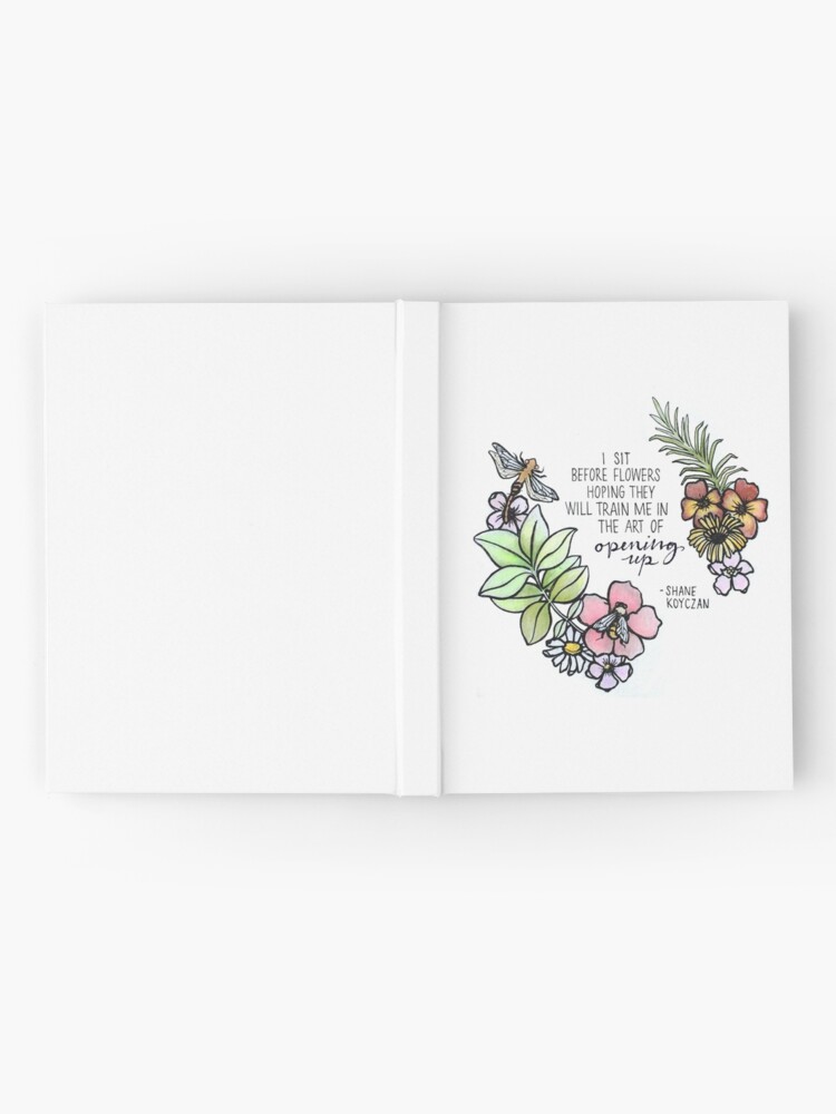 "Opening Up" Hardcover Journal by Em-Space | Redbubble