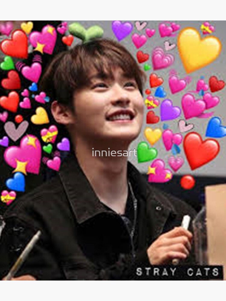 Lámina metálica «Corazón de Stray Kids Minho (Lee Know)» de inniesart ...