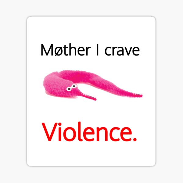 "I crave." Sticker for Sale by Shadinari | Redbubble