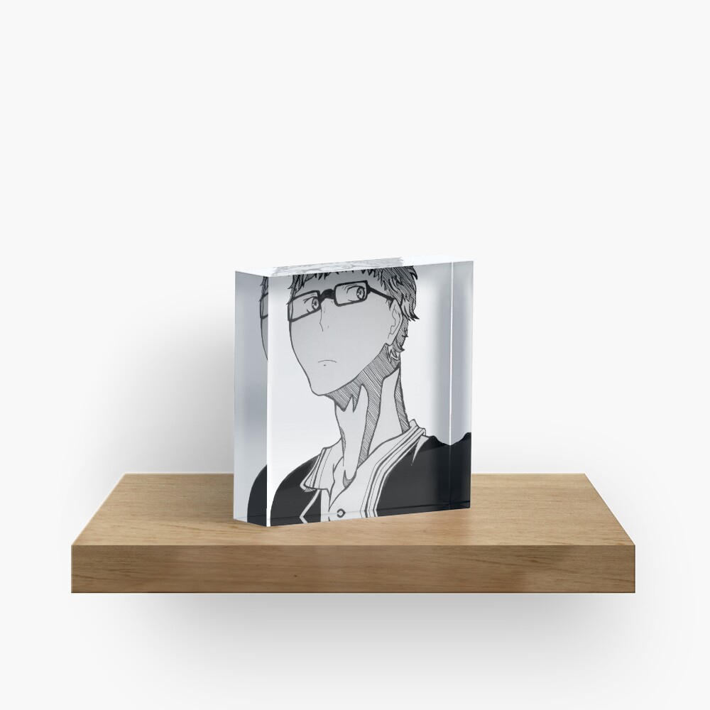 "Tsukishima Haikyuu" Acrylic Block for Sale by kais-alibi | Redbubble