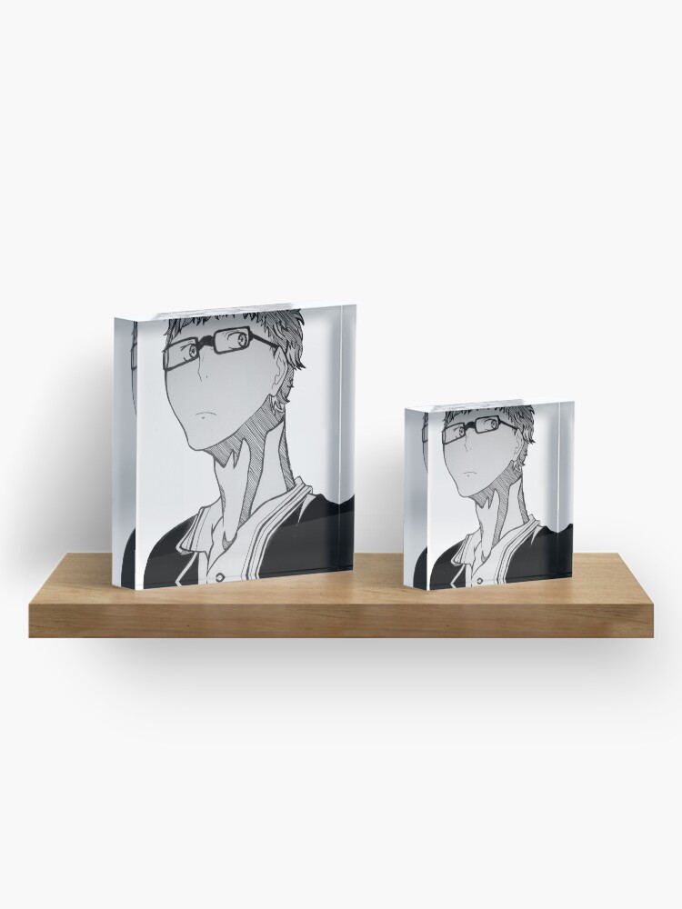 "Tsukishima Haikyuu" Acrylic Block for Sale by kais-alibi | Redbubble
