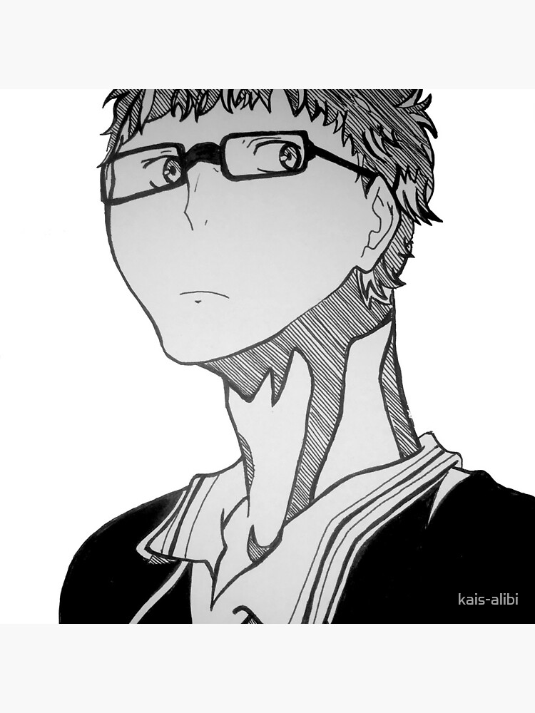 "Tsukishima Haikyuu" Acrylic Block for Sale by kais-alibi | Redbubble