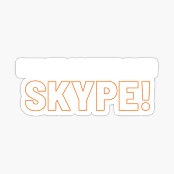 "Can we connect over skype!" Sticker for Sale by cameraAaction | Redbubble