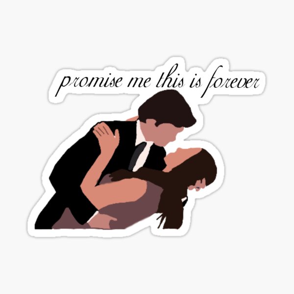 "delena promise me this is forever" Sticker for Sale by sanskrttt ...