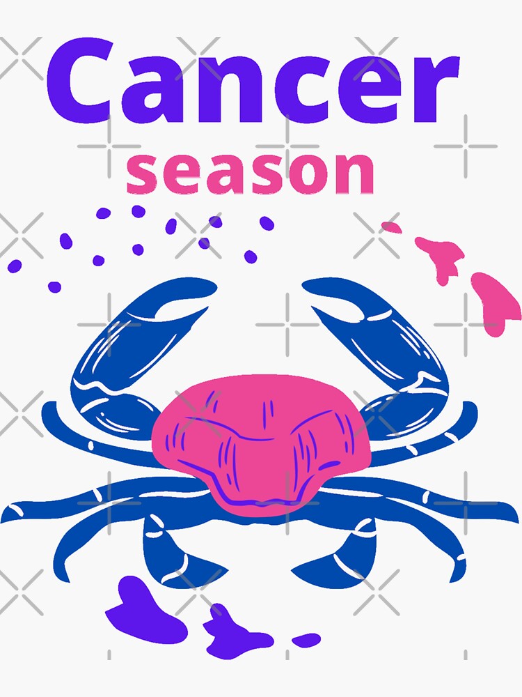 "Cancer Season Zodiac" Sticker for Sale by Soulflower41 | Redbubble