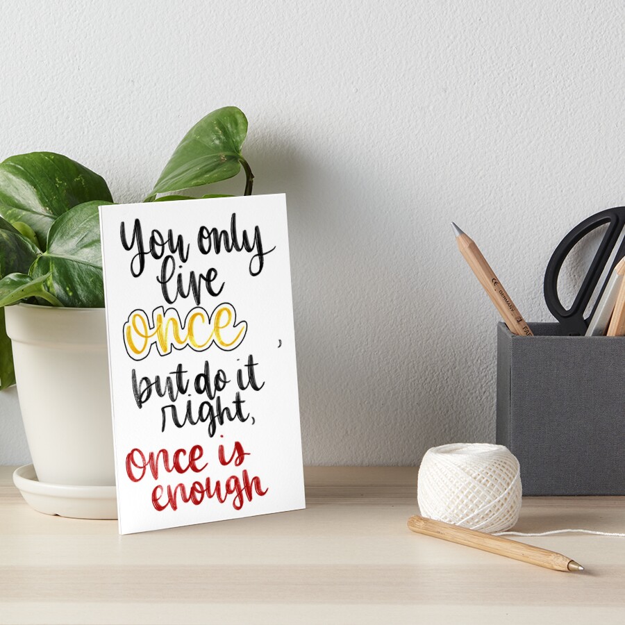 "Mae West Quote (Calligraphy)" Art Board Print by kshellkopf | Redbubble