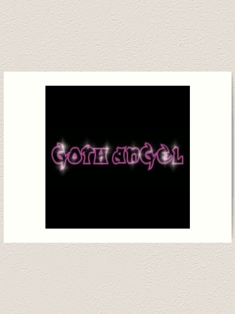 "y2k goth angel" Art Print by sabrinamerg | Redbubble